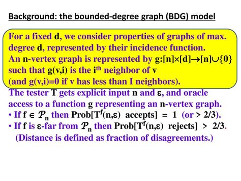 the subgraph testing model ppt download