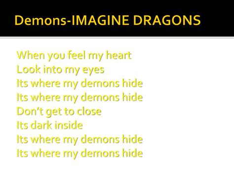 Demons Lyrics