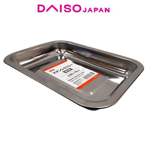 Daiso Stainless Steel Deep Tray Pan Shopee Philippines