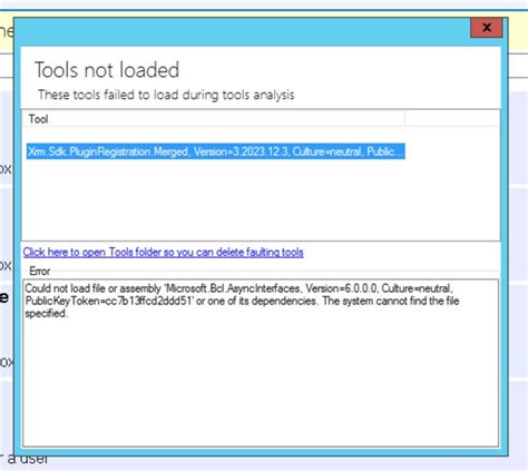 Dynamics Crm Error Installing Plugin Registration In Xrmtoolbox Stack Overflow