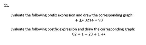 Solved Evaluate The Following Prefix Expression And Draw Chegg