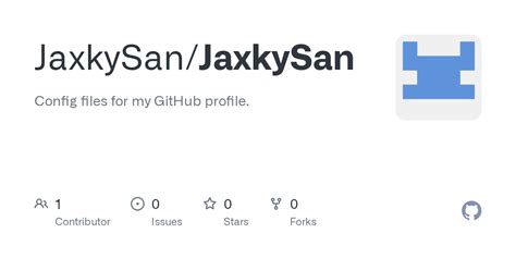 Github Jaxkysan Jaxkysan Config Files For My Github Profile