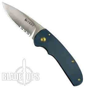 Crkt Manual Folder Krommer Full Throttle Knife Combo Blade