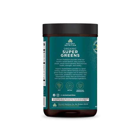 Organic Supergreens Ancient Nutrition Dr Axe