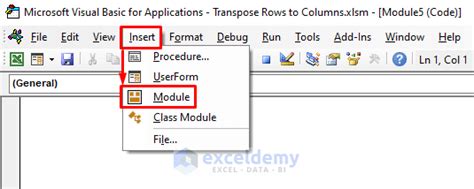 How To Transpose Rows To Columns Using Excel VBA 4 Examples