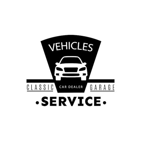 자동차 및 차량 수리 서비스 로고 프리미엄 벡터