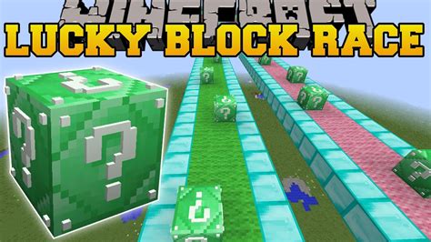Minecraft Insane Emerald Lucky Block Race Lucky Block Mod Modded