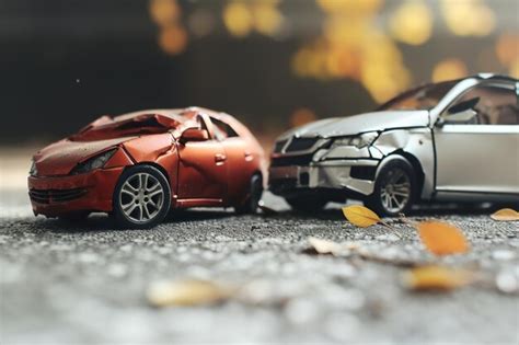 premium ai image car crash accident concept generative ai