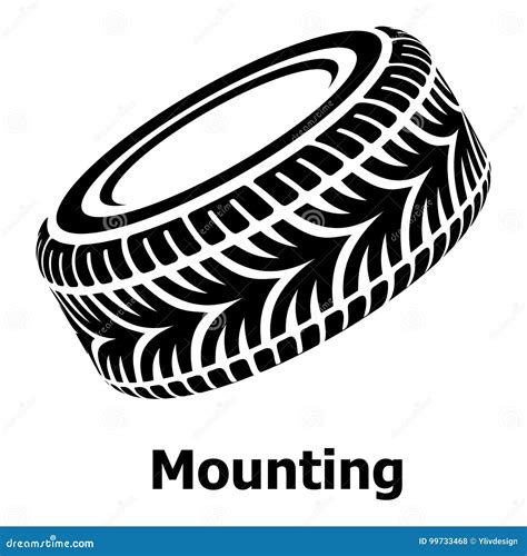 Tire Icon Simple Black Style Stock Vector Illustration Of Equipment Circle 99733468