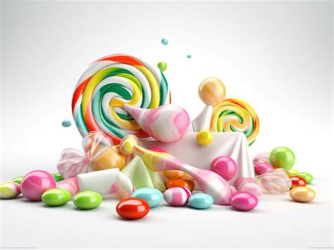 Candy Wallpaper Hd Wallpaper 3d Free Candy 3d 3d Art Candy 8k White Background Illustration