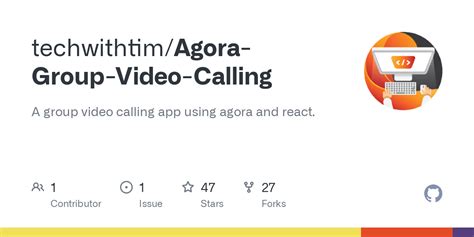 github techwithtim agora group video calling a group video calling app using agora and react