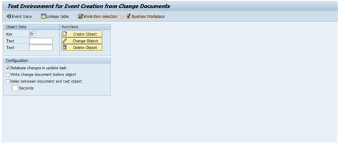SWE CD TST SAP Tcode Test Environ For Change Documents