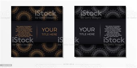 이슬 패턴이있는 초대 장 카드 템플릿 모노그램이 있는 블랙 컬러의 엽서용 세련된 벡터 디자인 0명에 대한 스톡 벡터 아트 및 기타 이미지 Istock