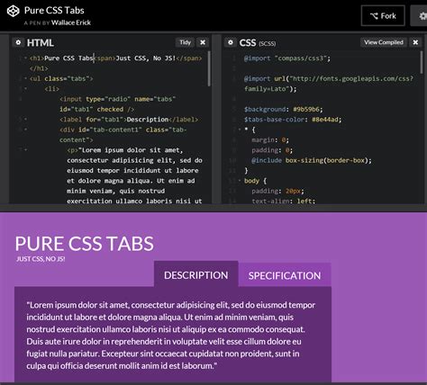Html How To Fix Css Tabs Which Disappear When Header Title Is Too