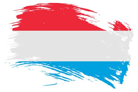 룩셈부르크 브러시 스트로크 플래그 벡터 배경입니다 손으로 그린 그런지 스타일 룩셈부르크 고립 배너 거친에 대한 스톡 벡터 아트 및 기타 이미지 Istock