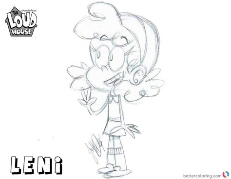 Loud House Coloring Pages Leni By Just Def Free Printable Coloring Pages