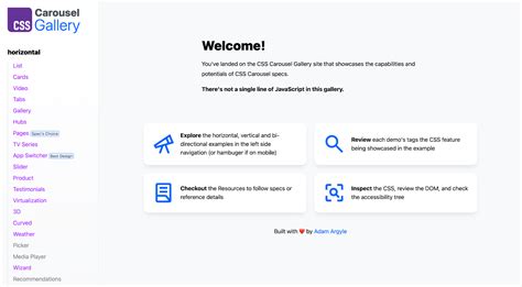 Css를 사용한 캐러셀 Blog Chrome For Developers