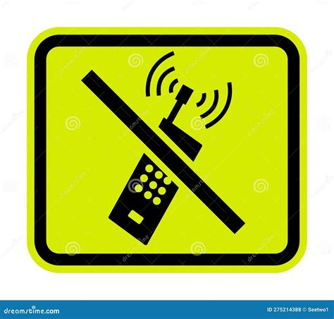Do Not Use The Phone Stock Vector Illustration Of Label 275214388