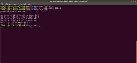 Logical Logical Operators In C With Example Program