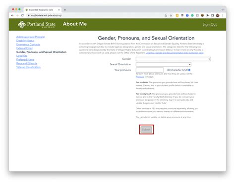 Setting Pronouns In Canvas Portland State University