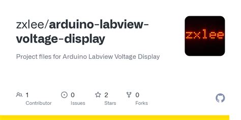 Github Zxleearduino Labview Voltage Display Project Files For Arduino Labview Voltage Display