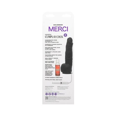 Merci 10 Inch Dual Density Squirting Cumplay Cock With Removable Vac U Lock Suction Cup