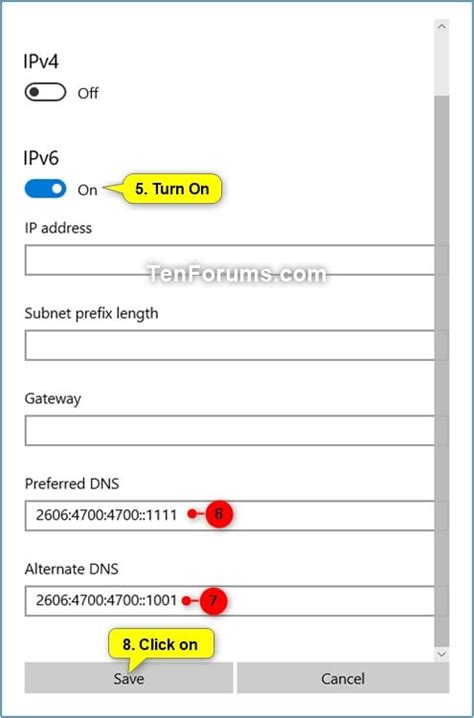 Change IPv4 And IPv6 DNS Server Address In Windows Tutorials