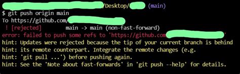 Vscode에서 Rejected Non Fast Forward 해결하기