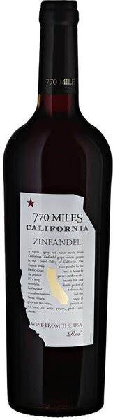 Вино 770 Miles Zinfandel (770 миль Зинфандель) красное сухое 14% 0.75 л ...