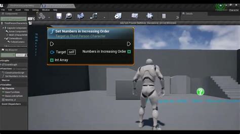 Unreal Engine Functions Set Numbers In Increasing Order Youtube
