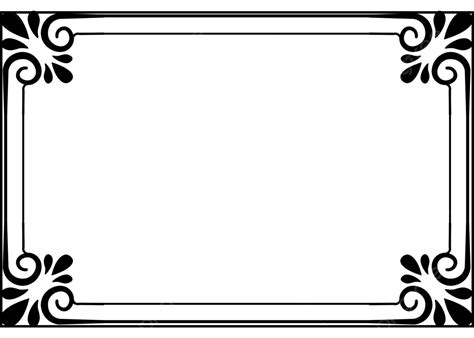 선 테두리 장식 흑백 경계 테두리 선 Png 일러스트 및 Psd 이미지 무료 다운로드 Pngtree