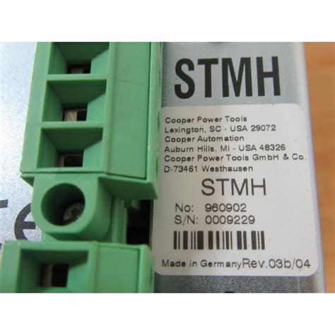 Cooper Power Tools 960902 Servo Controller Stmh Rev03b04 Used Mara Industrial