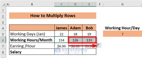 How To Multiply Rows In Excel 4 Easy Ways Exceldemy