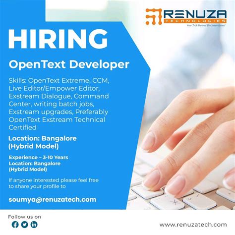 Soumya Patil On Linkedin Hello Everyone We Are Looking For Open Text Developer If Anyone…