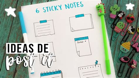 📝 Como Hacer Apuntes Bonitos Con Sticky Notes Post It Youtube