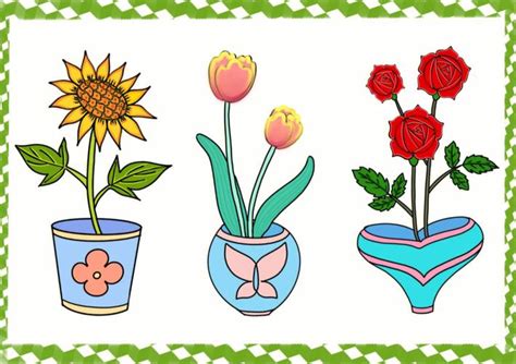 简笔画图片大全可爱花草类 简笔画图片大全可爱 花草类 画趣文库（我爱生活）