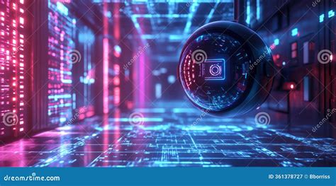 Futuristic Surveillance Hub Minimalist Design Meets High Tech Monitoring Concept Surveillance