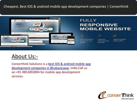 PPT Cheapest Best IOS Android Mobile App Development Companies
