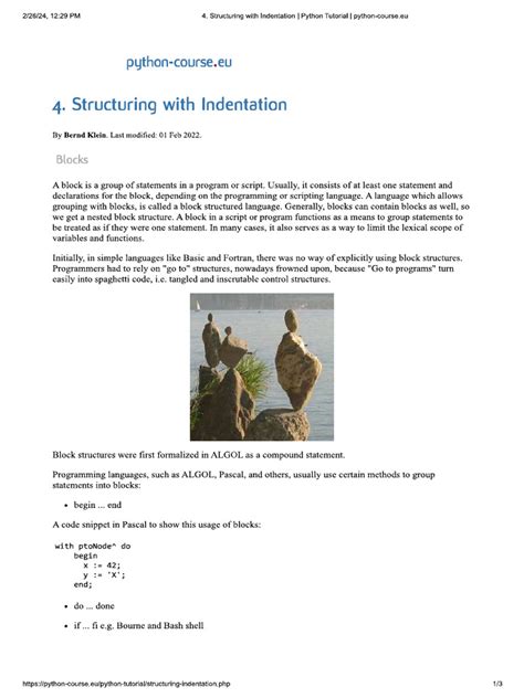 Indentation Pdf