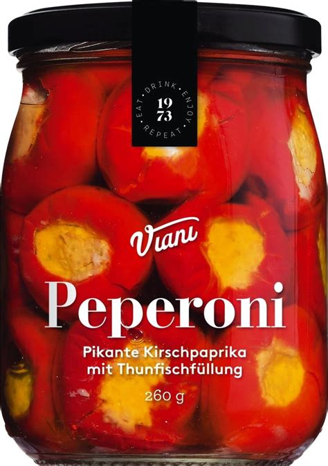 Viani Peperoni Pimientos Pequeños Rellenos De Atún 260 G Piccantino