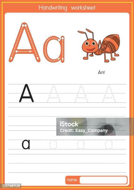 알파벳 문자와 개미의 벡터 그림 A 어퍼 케이스 또는 영어 학습 연습 Abc에 대 한 대 문자 0명에 대한 스톡 벡터 아트 및 기타 이미지 Istock