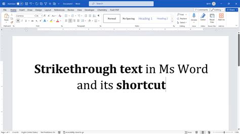 Strikethrough Text In Word 5 Different Methods And Shortcuts