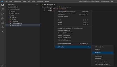 Ibm Devops Code Clearcase Integration With Visual Studio Code
