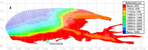 Numerical Hydrodynamic Model Computational Mesh And Bathymetry