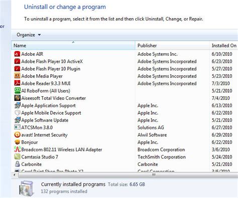 How To Uninstall A Program In Windows 7