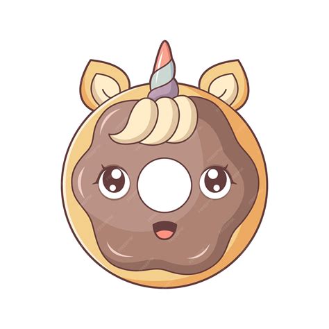 Premium Vector Cute Donuts Character Design Illustration