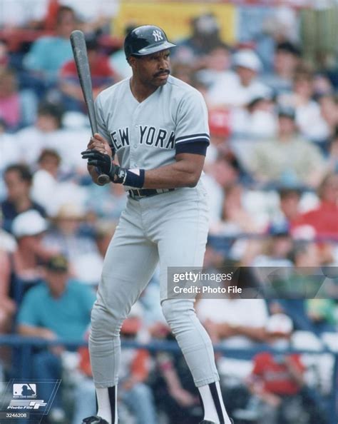 New York Yankees Outfielder And Hitter Dave Winfield Stands At The