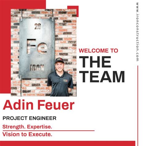 Iron Construction Inc On Linkedin Last But Certainly Not Least We Would Like To Introduce