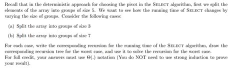 Solved Recall That In The Deterministic Approach For Chegg Com