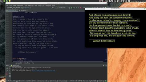 Pygame Scroll Text Technique And Code Walk Through Youtube